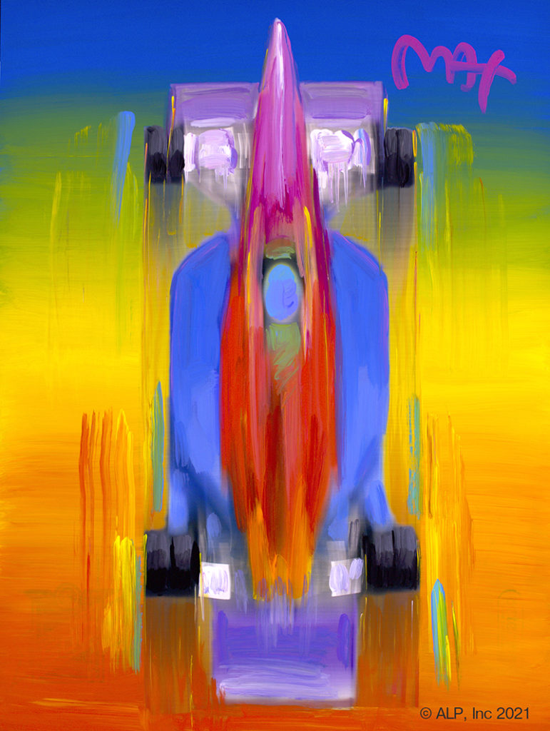 Indy 500 Race Car by Peter Max – CV Art and Frame