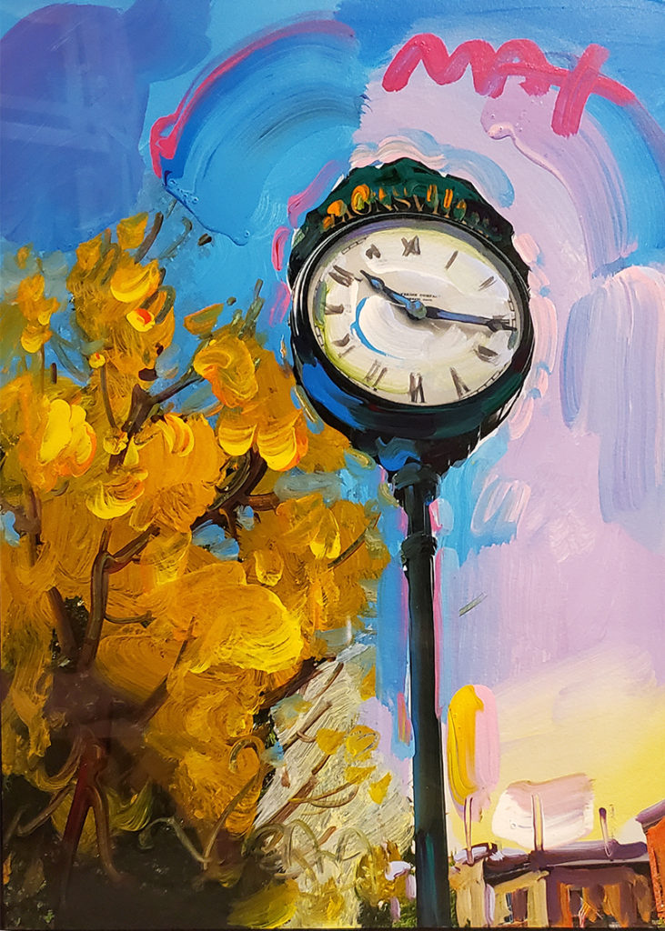 Zionsville Clock by Peter Max – CV Art and Frame