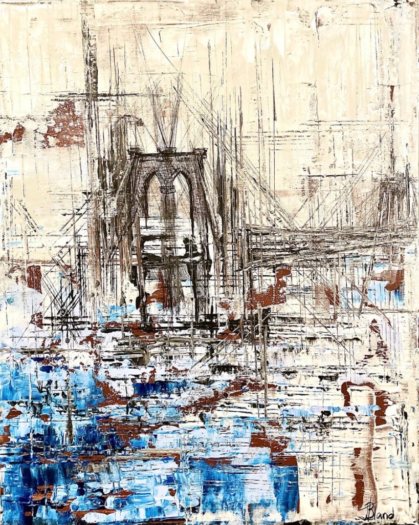 Across the Bridge NYC by JoAnn Z Bland – CV Art and Frame